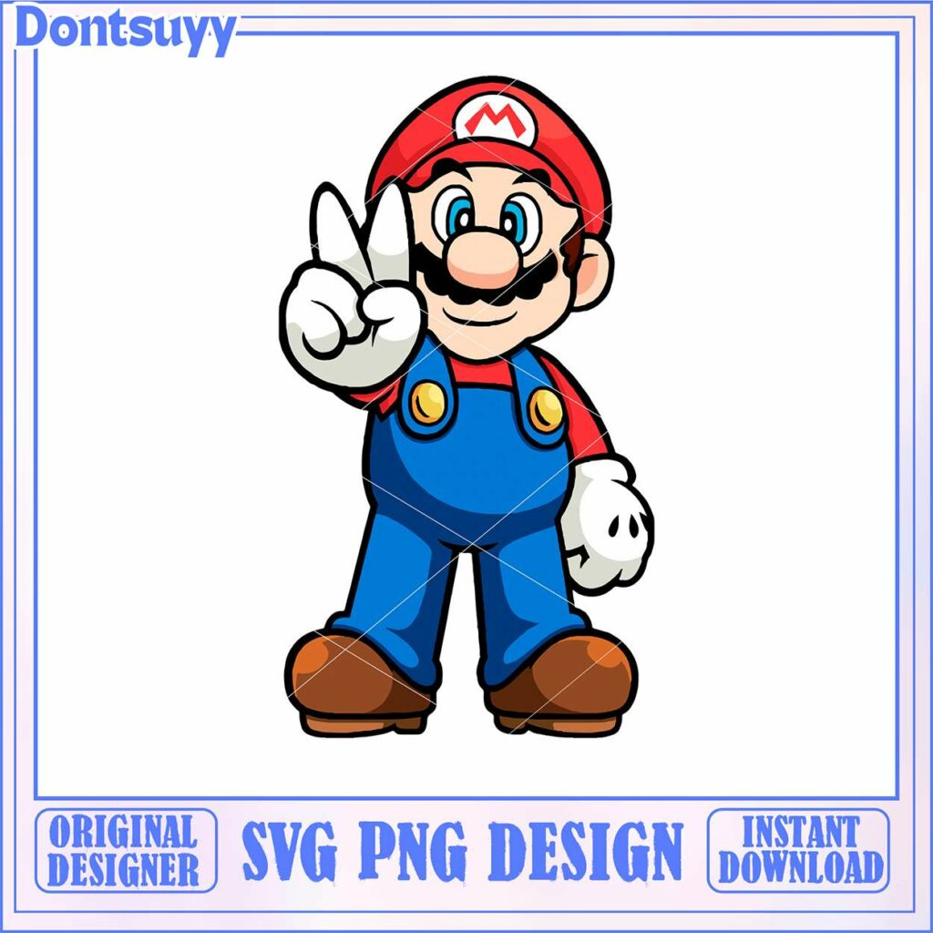 Mario character design SVG PNG, perfect for creative projects and ...