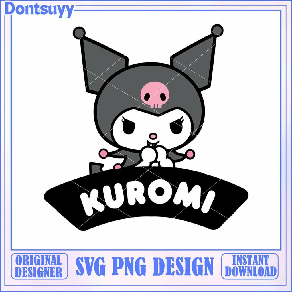 Kuromi Character Design SVG PNG Download, Cute Pink Skull Theme - High ...