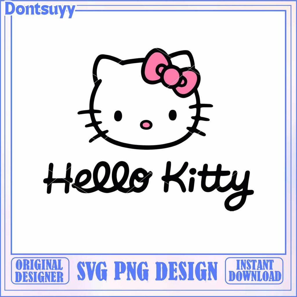Hello Kitty SVG PNG Design, Cute Cartoon Character Download - High ...