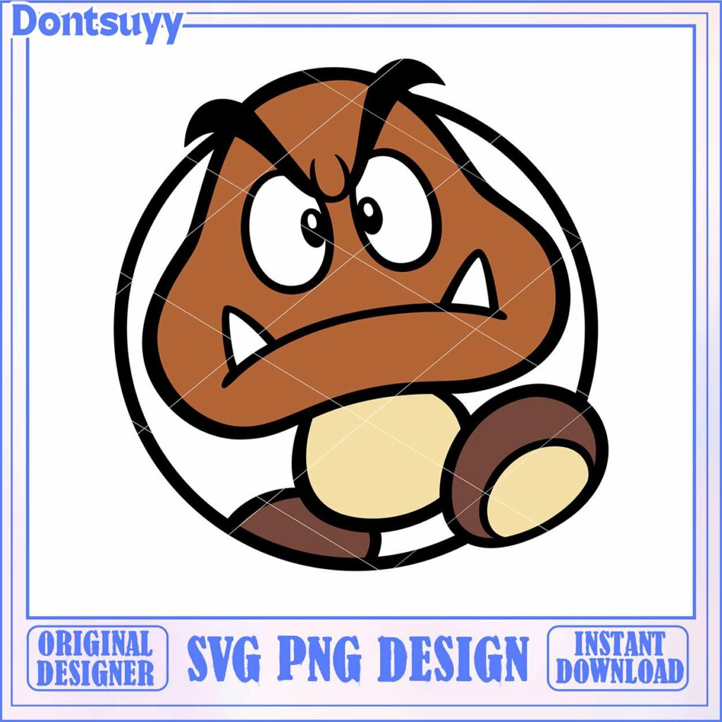 Goomba Character SVG PNG Design, Instant Download for Creatives - High ...