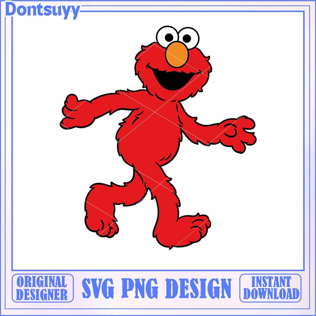 Elmo character design for kids, fun and playful SVG PNG download - High-quality SVG and PNG ...