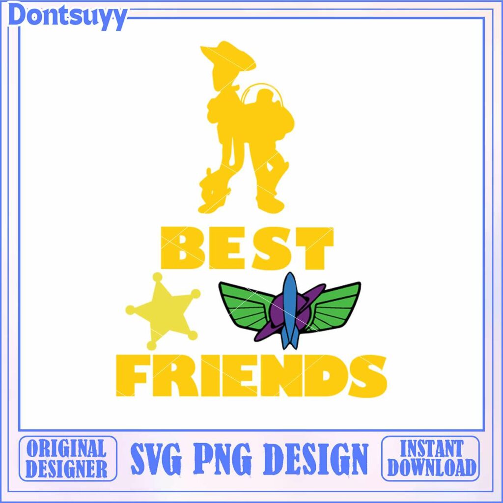 Best Friends Design for Kids, Fun SVG and PNG Instant Download - High ...