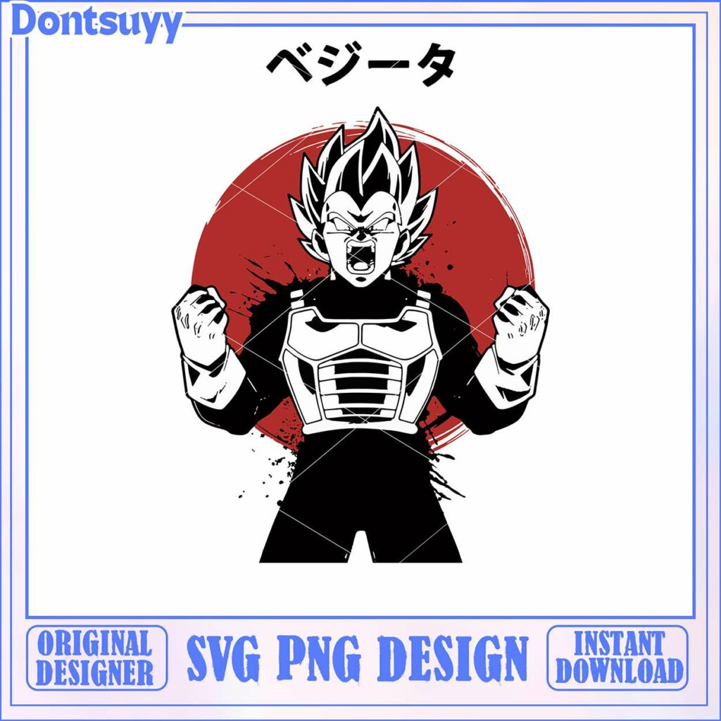 Vegeta design for SVG and PNG, perfect for instant downloads - High ...