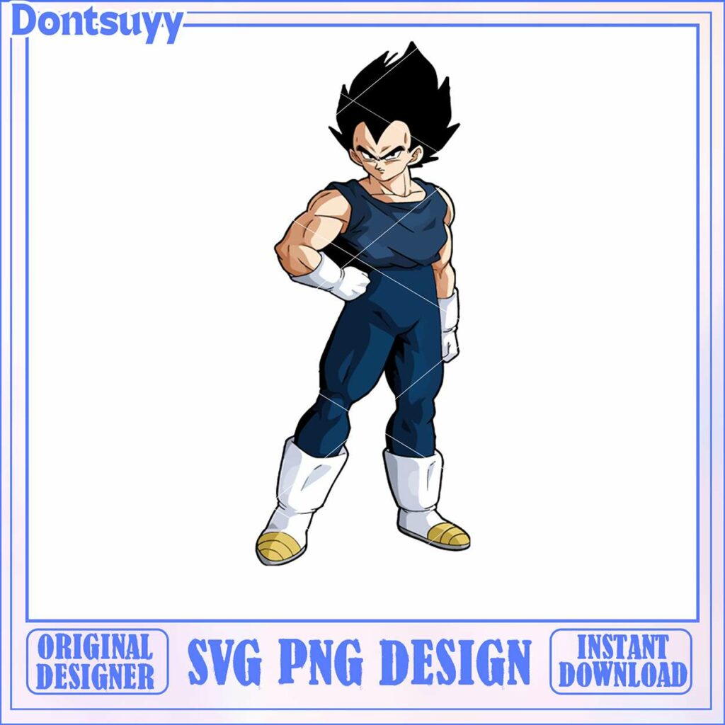 Vegeta Character Design SVG PNG File, Download for Personal Use - High ...