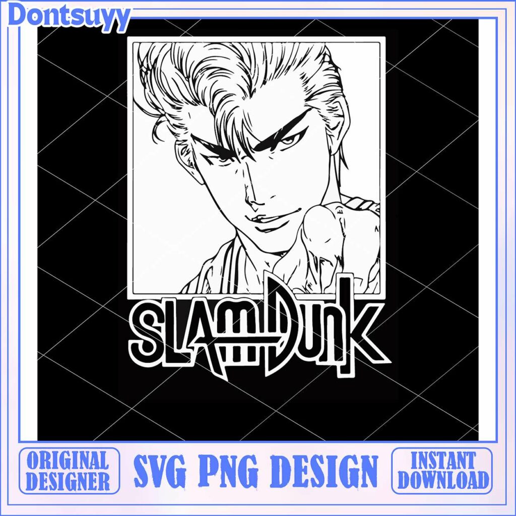 Slam Dunk Character Design SVG PNG, Instant Download for Creatives ...