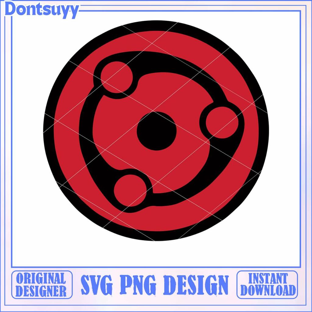 Sharingan Eye SVG PNG Design Instant Download - High-quality SVG and ...