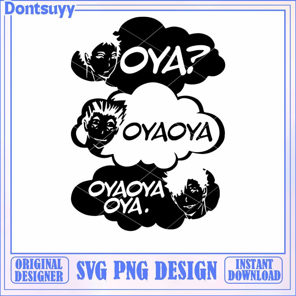 Oya Oya Graphic Design, Instant Download SVG and PNG Files - High ...