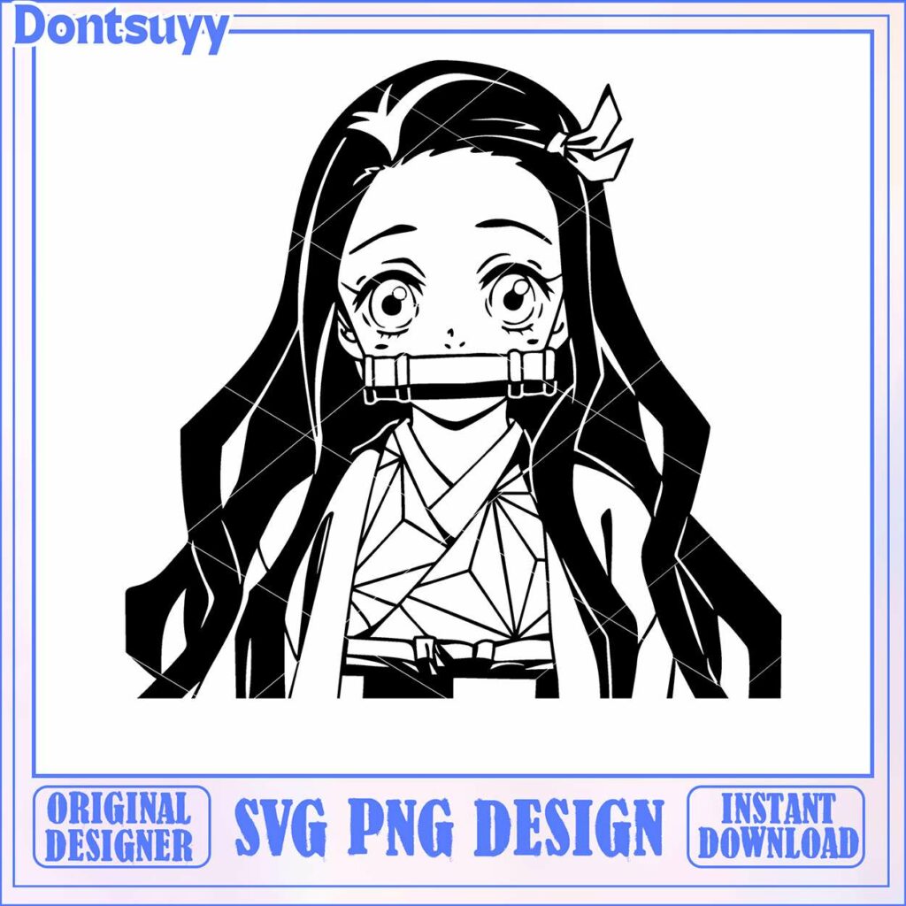Nezuko Kamado PNG SVG Design - High-quality SVG and PNG files for ...