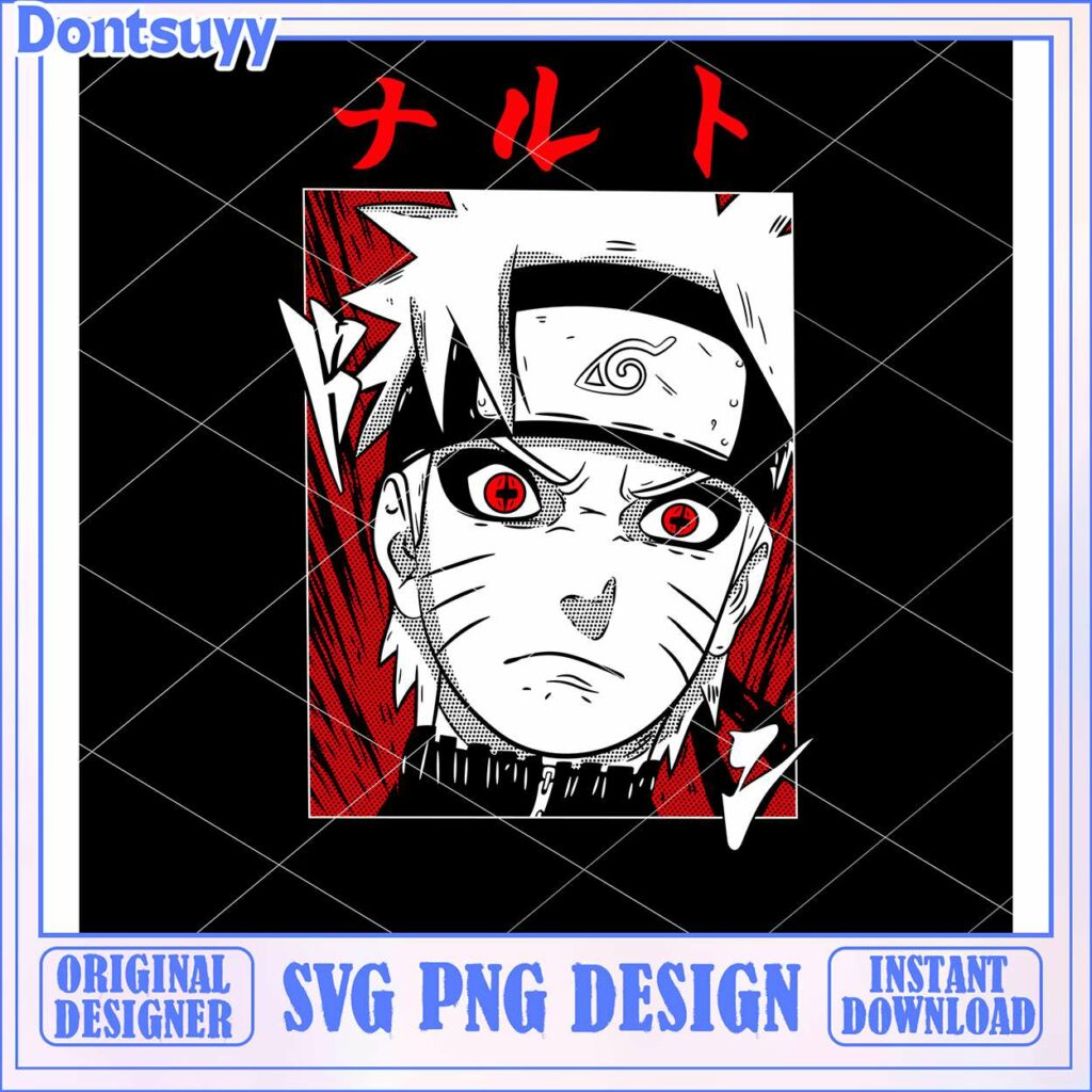 Naruto SVG PNG Design, original digital artwork for instant download ...