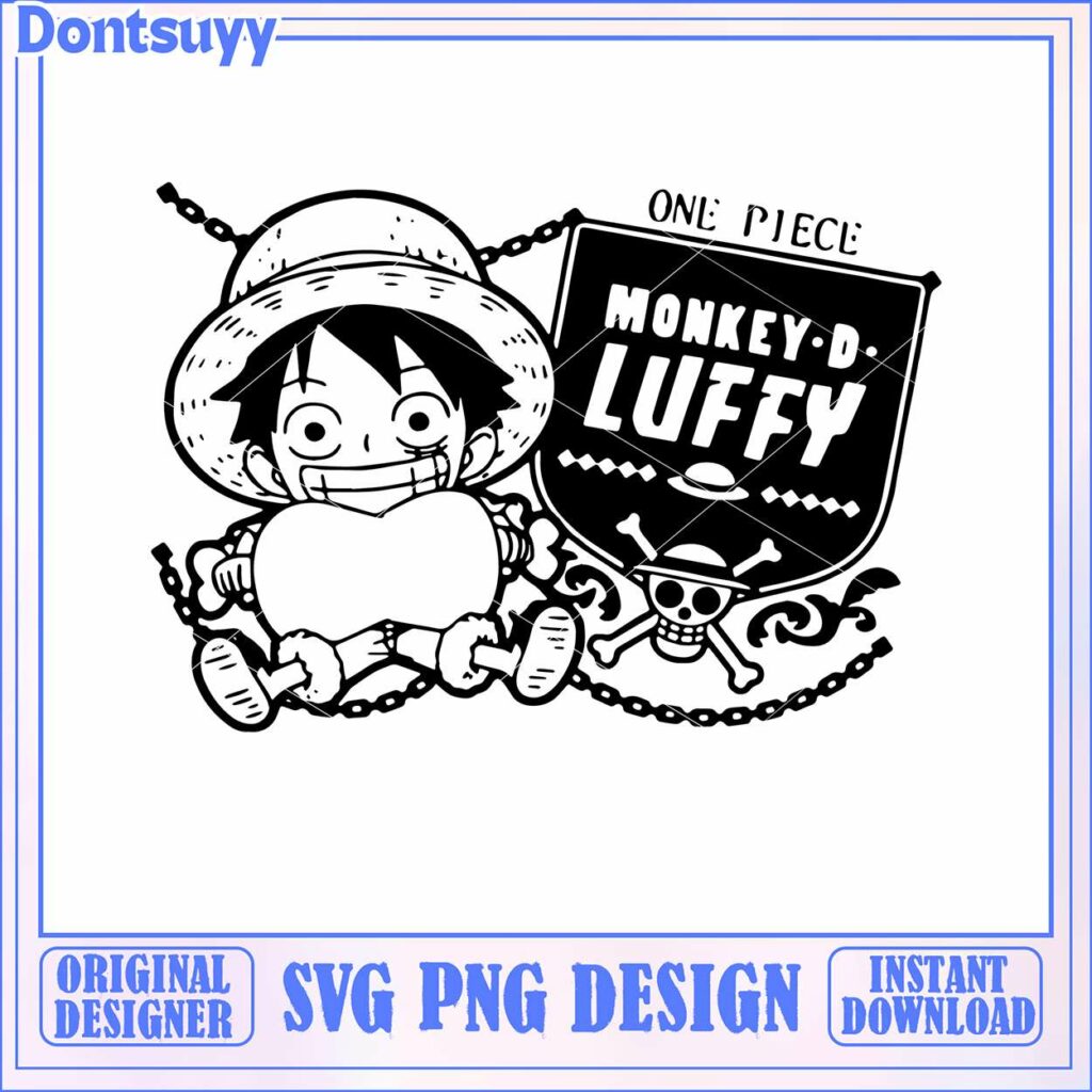 Luffy SVG PNG Design One Piece Anime - High-quality SVG and PNG files ...