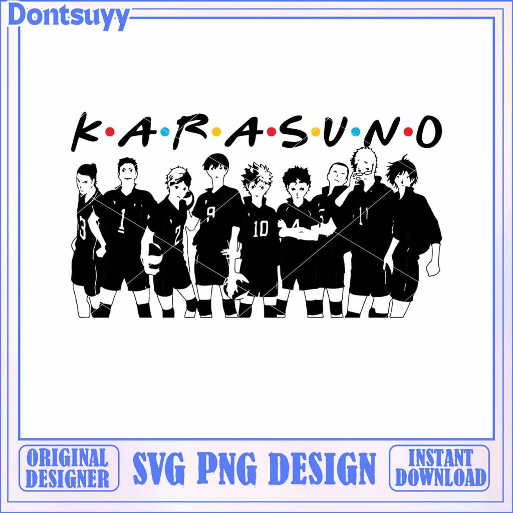 Karasuno Volleyball Team SVG PNG - High-quality SVG and PNG files for ...