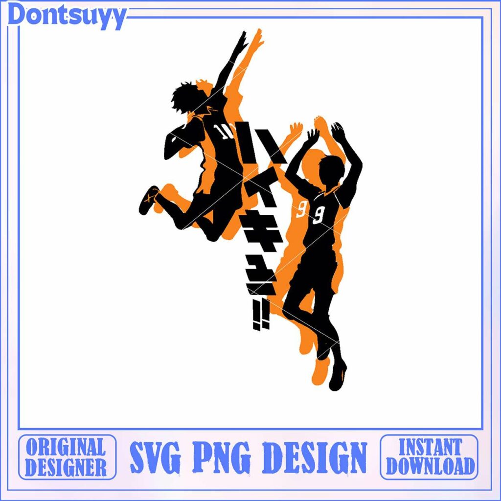 Haikyuu SVG PNG Silhouette Design - High-quality SVG and PNG files for ...