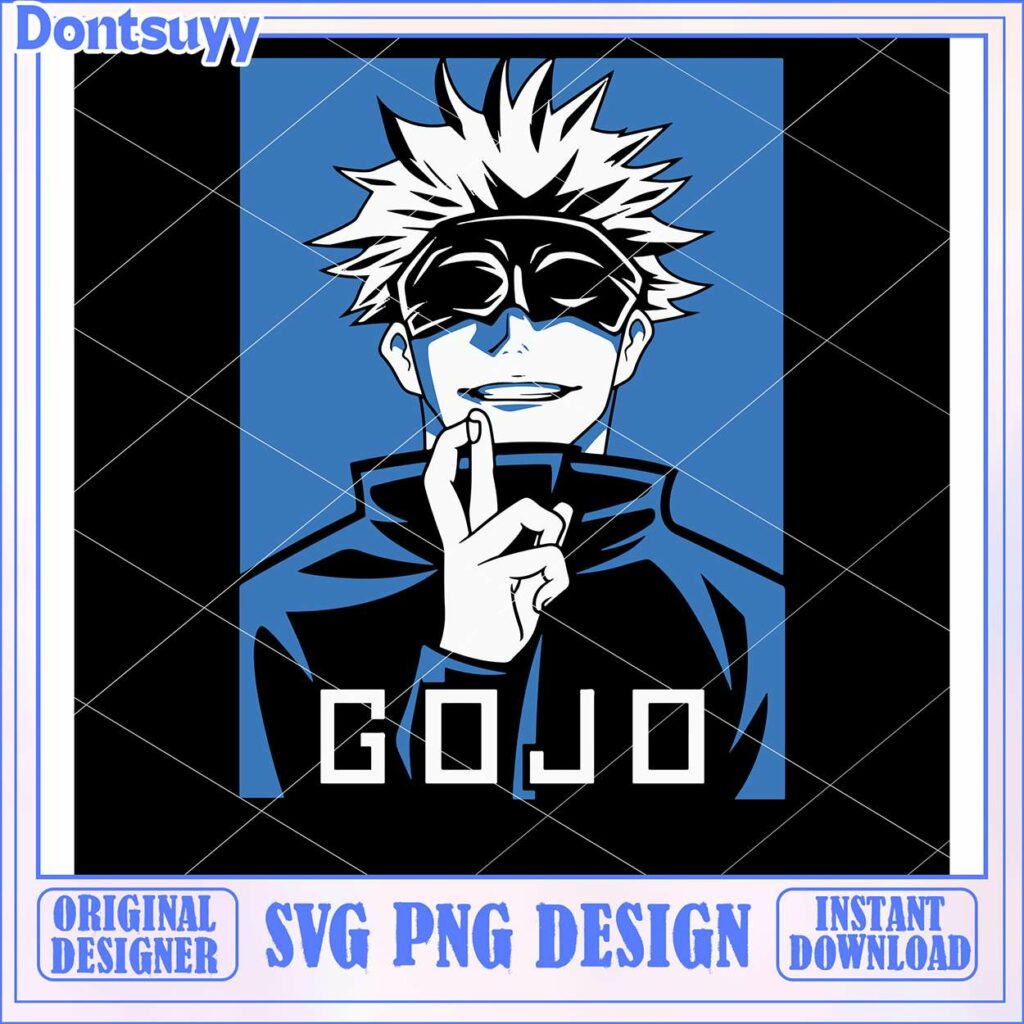 Gojo Character SVG PNG Design, Instant Download for Fans - High-quality ...