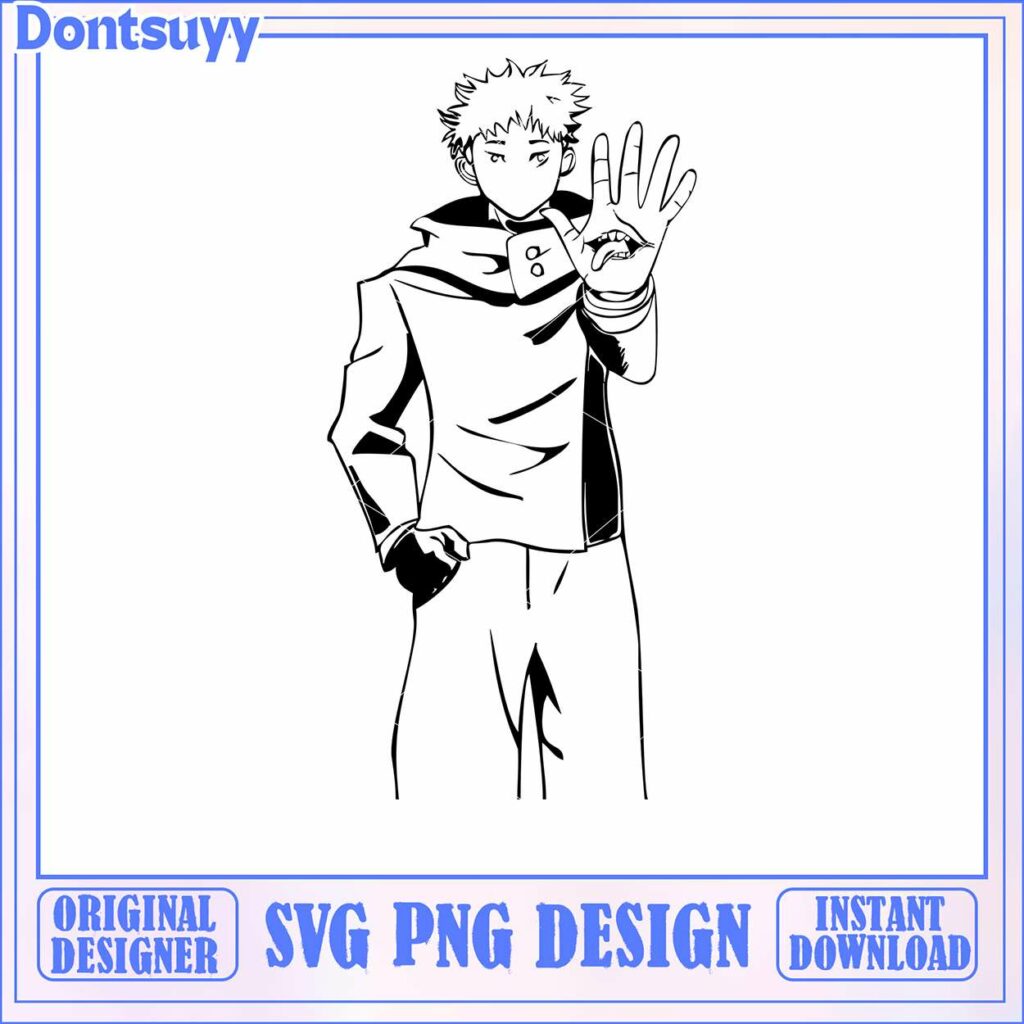 Anime Character Hand Gesture SVG, High Quality PNG Download - High ...