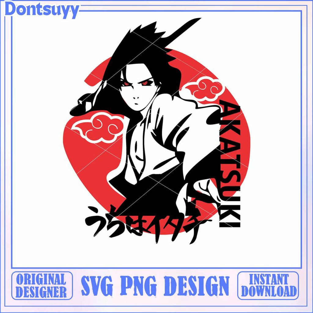 Akatsuki Character Design, Instant Download SVG PNG Design - High ...