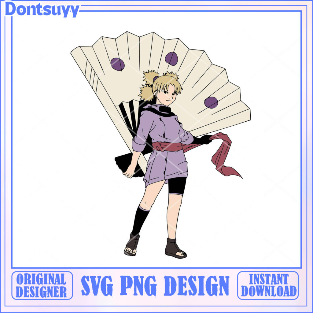 Temari Naruto Character Fan Art SVG PNG Design - High-quality SVG and ...