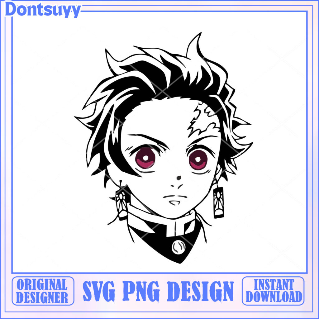 Tanjiro Kamado SVG PNG Design - High-quality SVG and PNG files for ...