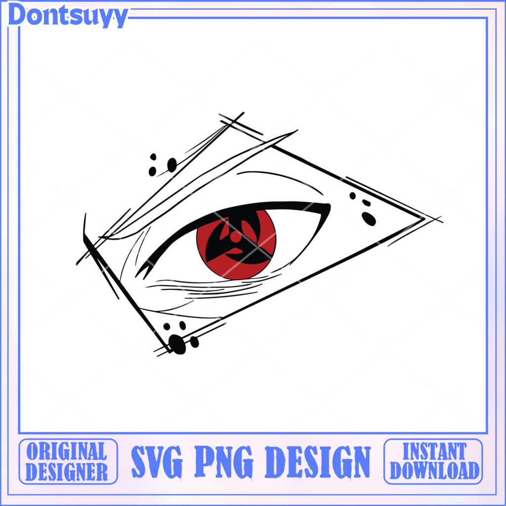 Sharingan Eye Design from Naruto SVG PNG Download - High-quality SVG ...