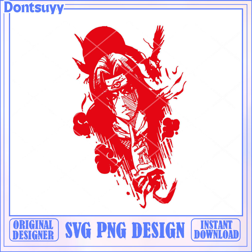 Red Anime SVG PNG Design - High-quality SVG and PNG files for creative ...