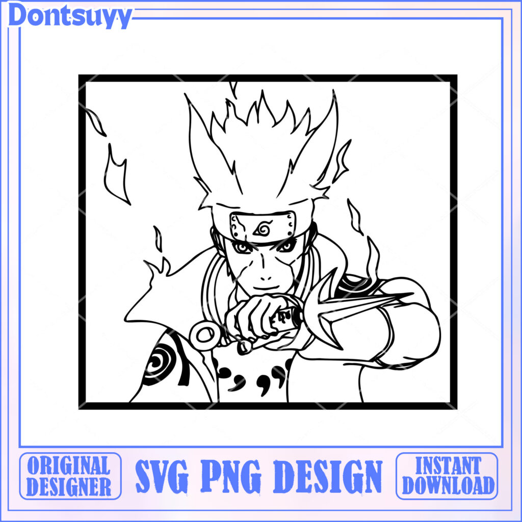 Naruto Line Art Naruto Shippuden - High-quality SVG and PNG files for ...