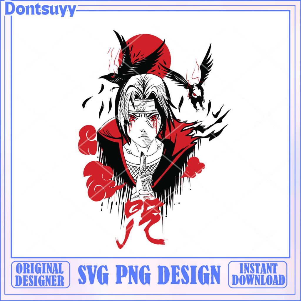 Itachi Uchiha SVG PNG - High-quality SVG and PNG files for creative ...