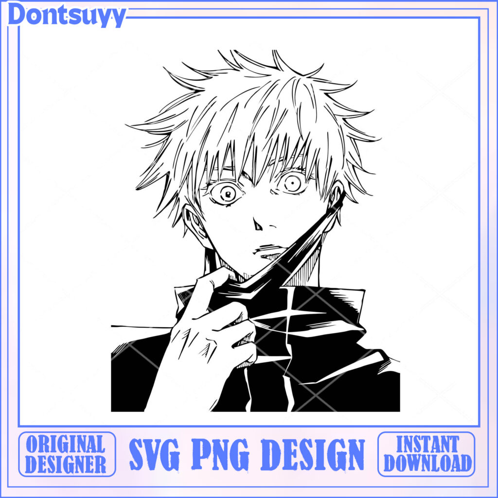 Gojo Satoru Jujutsu Kaisen SVG PNG - High-quality SVG and PNG files for ...