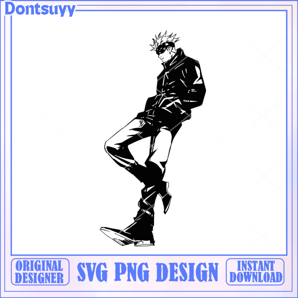 Gojo Satoru Jujutsu Kaisen Anime - High-quality SVG and PNG files for ...