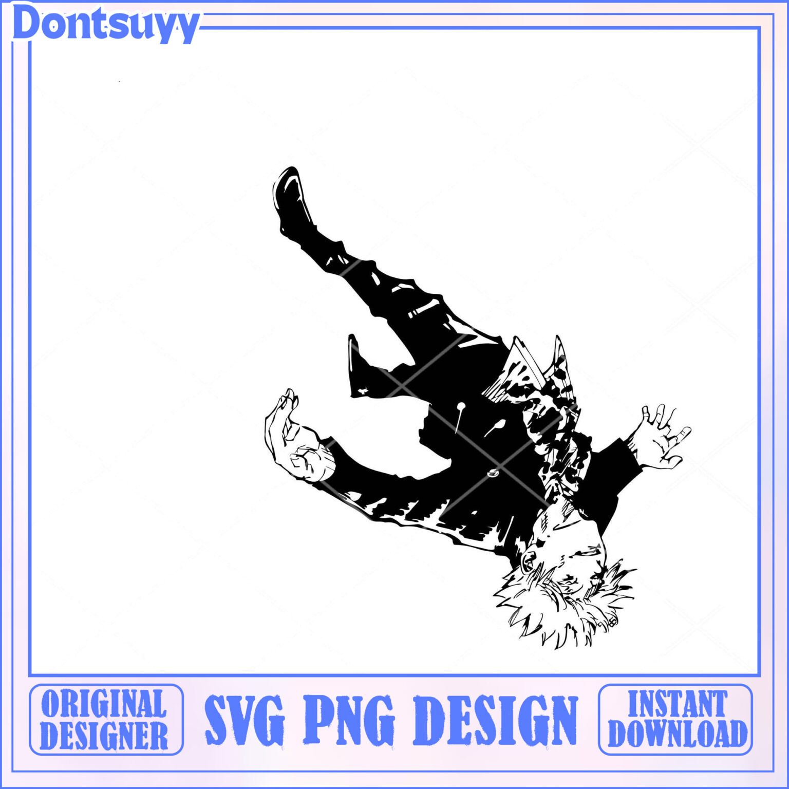 Gojo Satoru Falling JJK SVG PNG - High-quality SVG and PNG files for ...