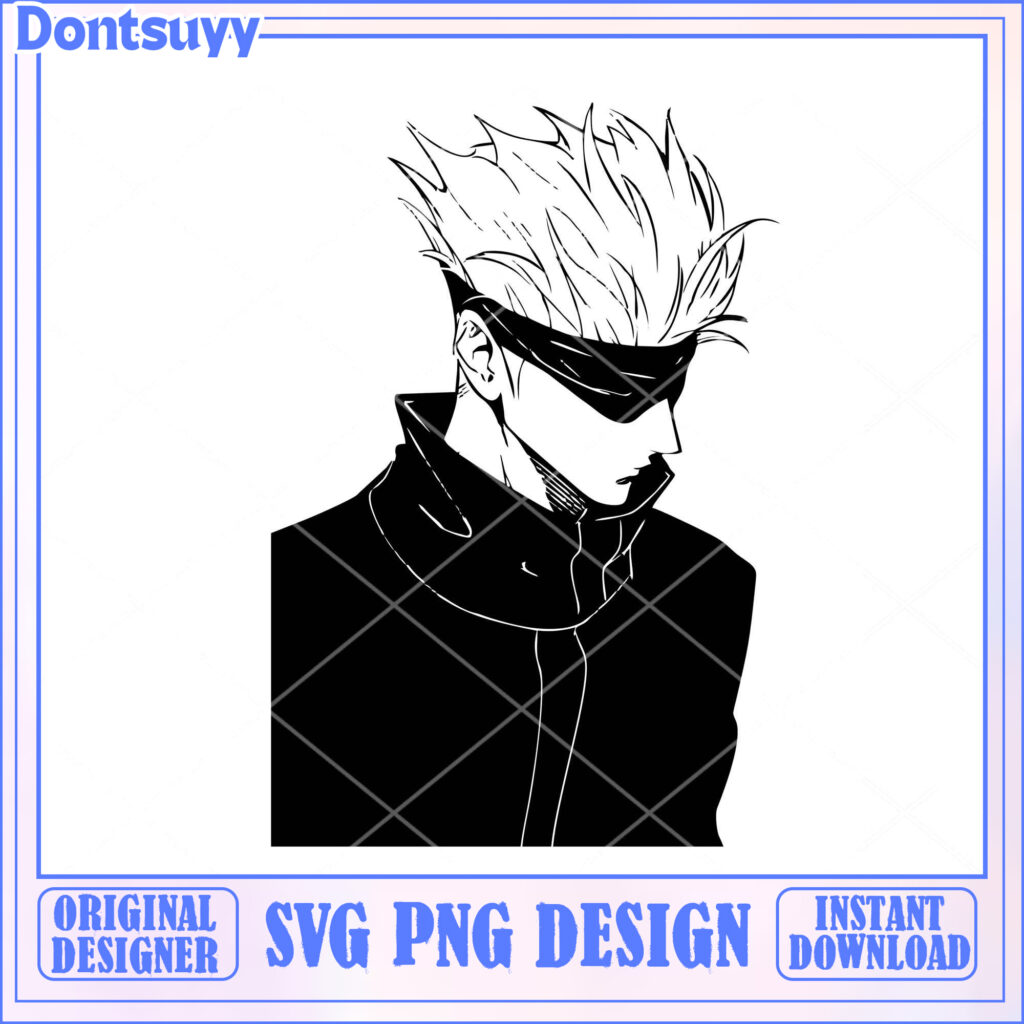Gojo Satoru Blindfold Jujutsu Kaisen - High-quality SVG and PNG files ...