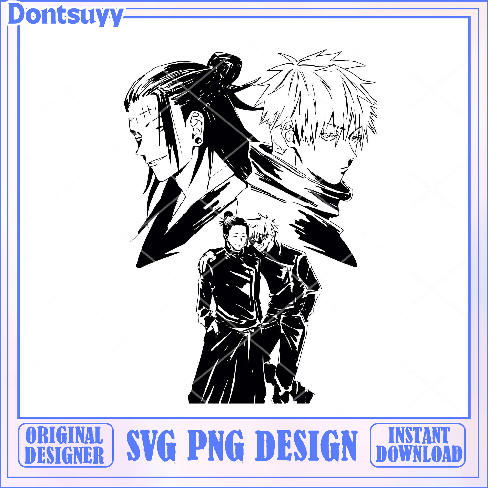 Gojo & Sukuna - Jujutsu Kaisen SVG PNG - High-quality SVG and PNG files ...