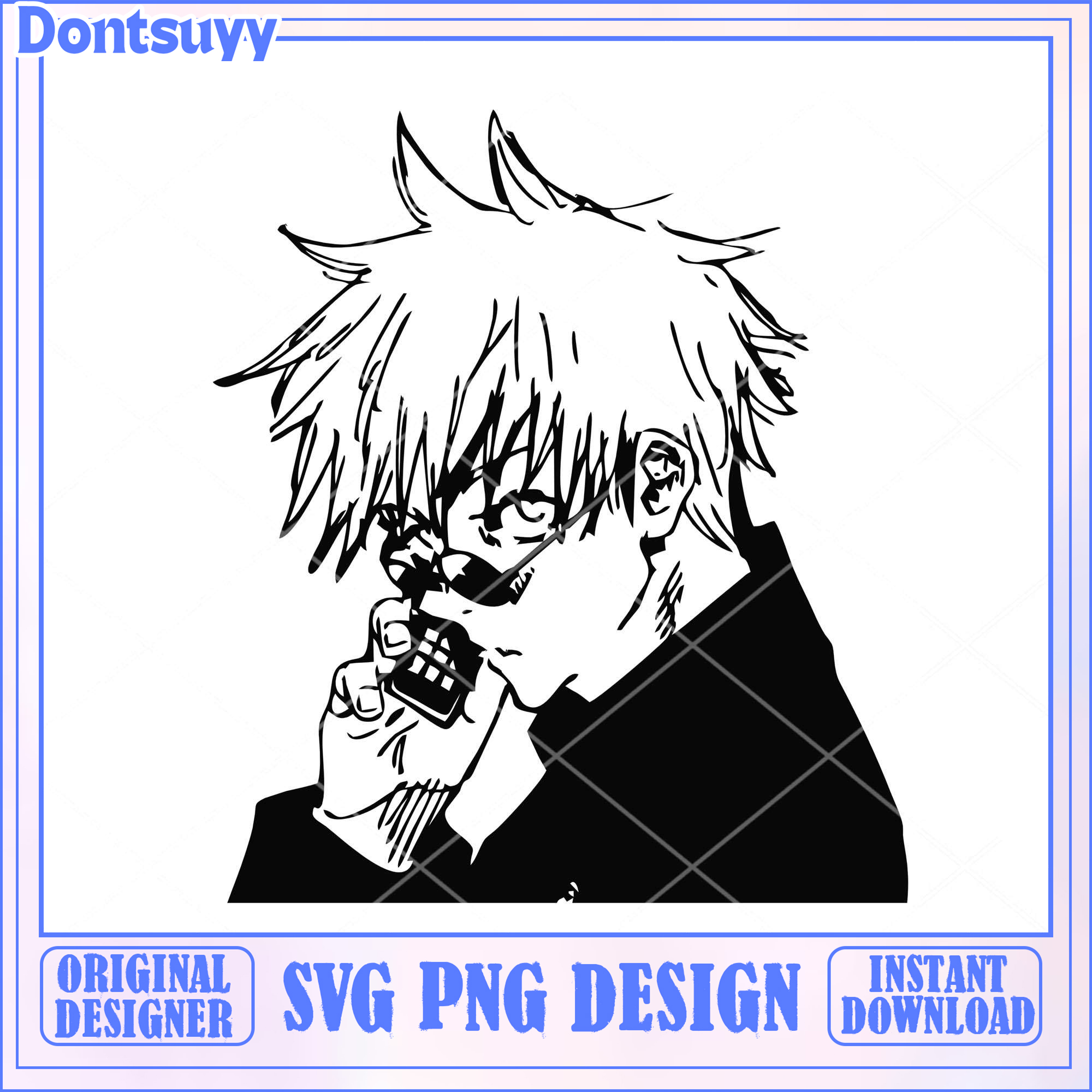 Gojo Satoru Anime Jujutsu Kaisen SVG PNG - High-quality SVG and PNG ...