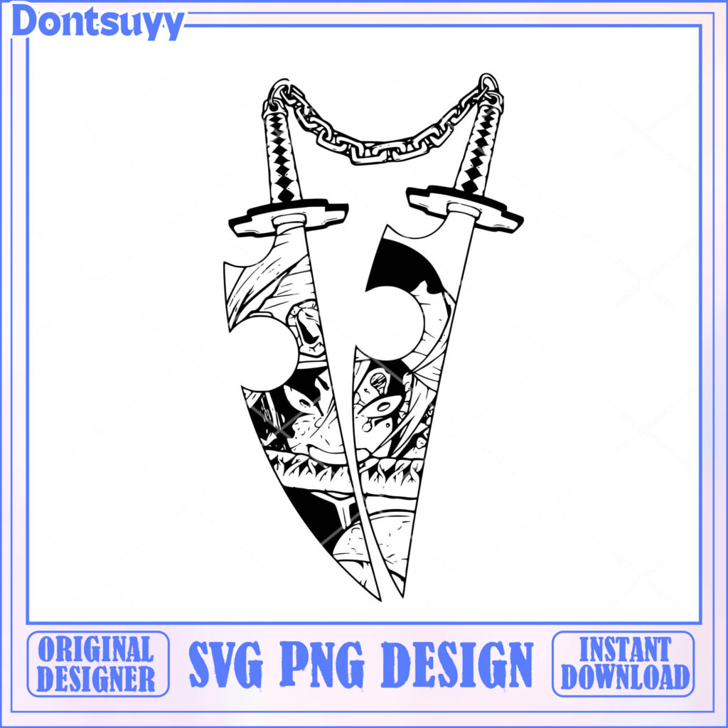 Dual Swords SVG PNG Design - High-quality SVG and PNG files for ...