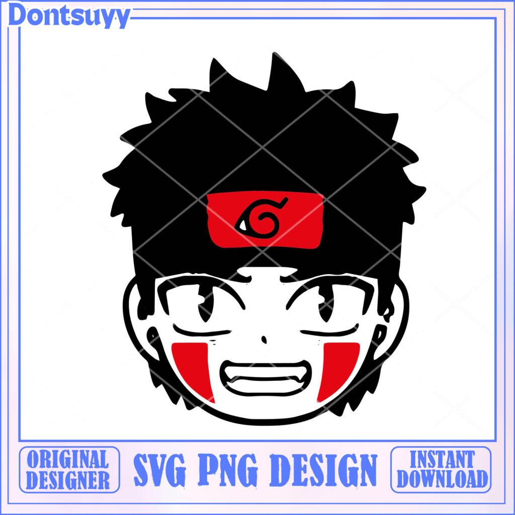 Anime Boy Head SVG PNG - High-quality SVG and PNG files for creative ...