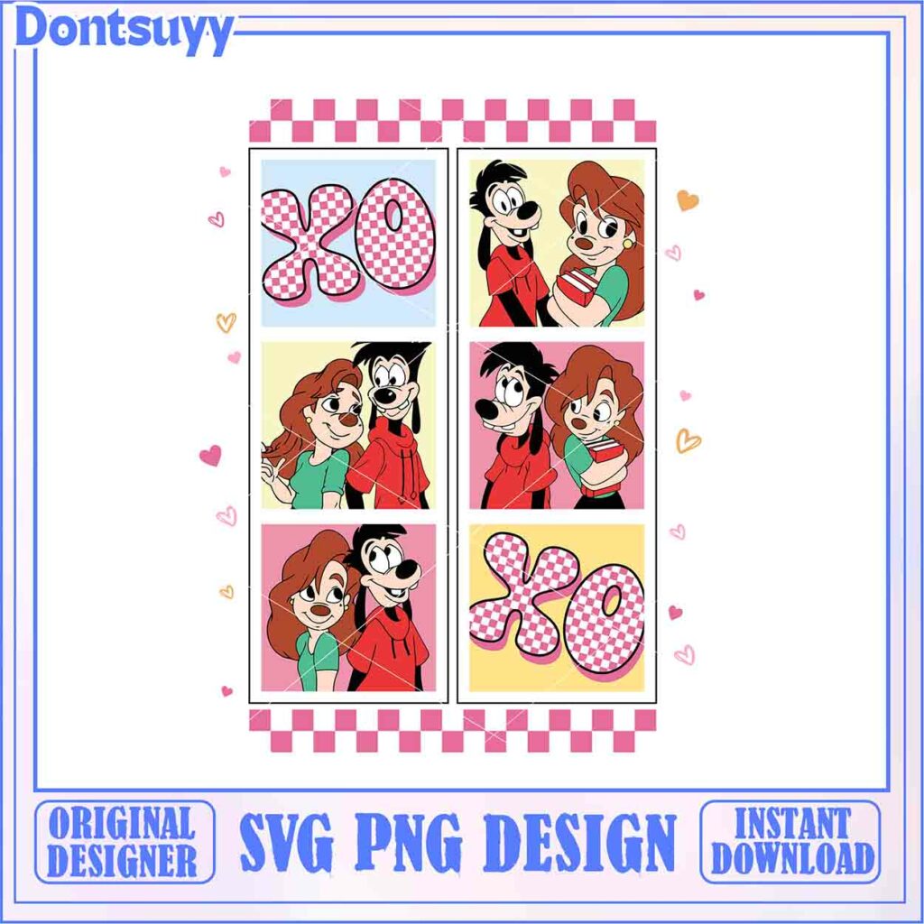 Fun SVG Design with XO and Characters – Instant Download Art - High ...