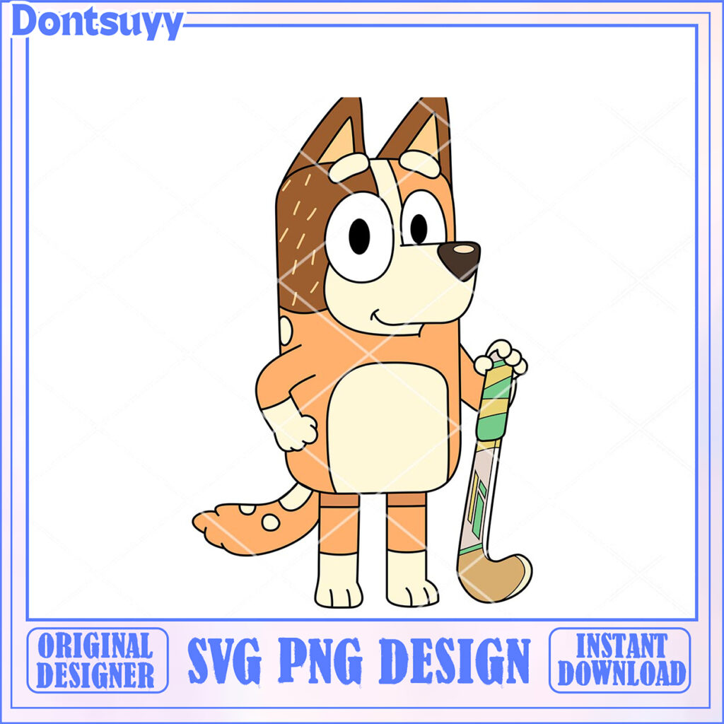 Bluey Hockey Fun Bluey Series SVG PNG Design Download - High-quality ...