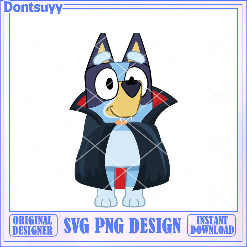 Bluey Halloween Character Design from Bluey Series - High-quality SVG ...