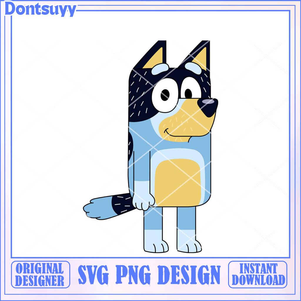 Bluey Fun Character Design from Bluey Series SVG PNG - High-quality SVG ...