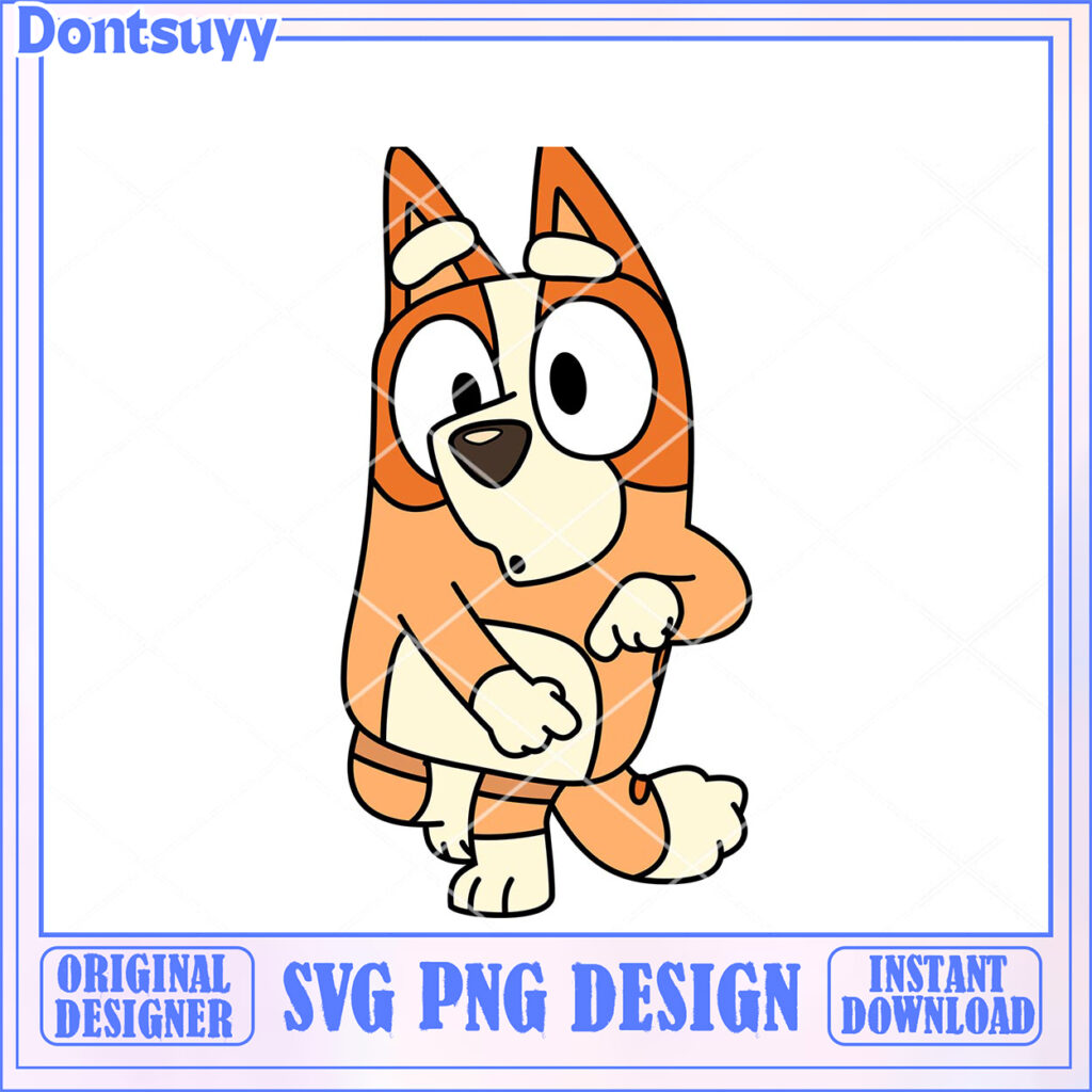 Bluey Dancing Fun Bluey TV Series SVG PNG Design - High-quality SVG and ...