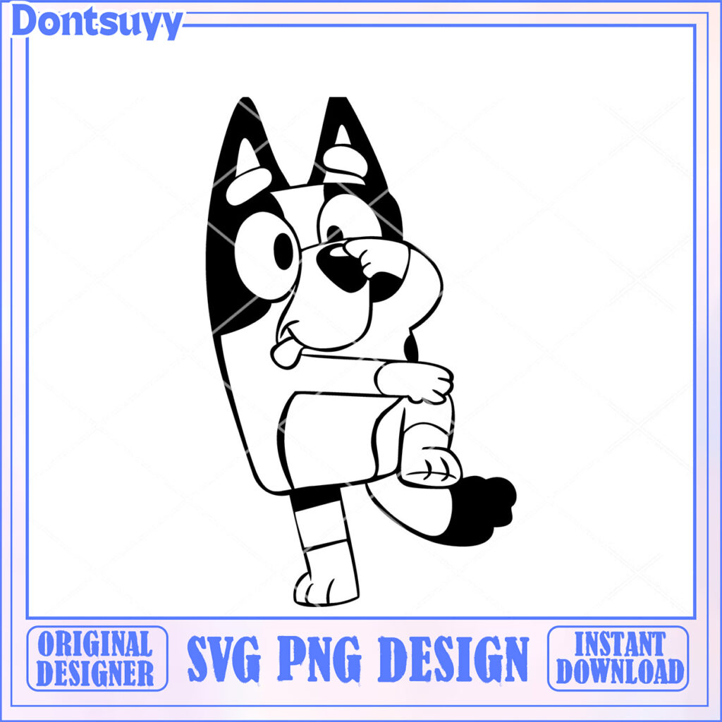 Bluey Dancing Fun Bluey Series SVG PNG Design - High-quality SVG and ...