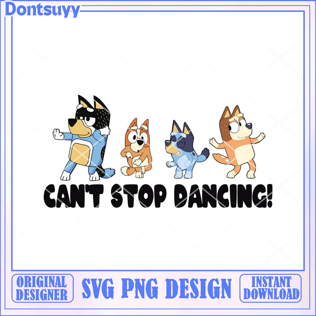 Bluey Dancing Bluey SVG PNG - High-quality SVG and PNG files for ...