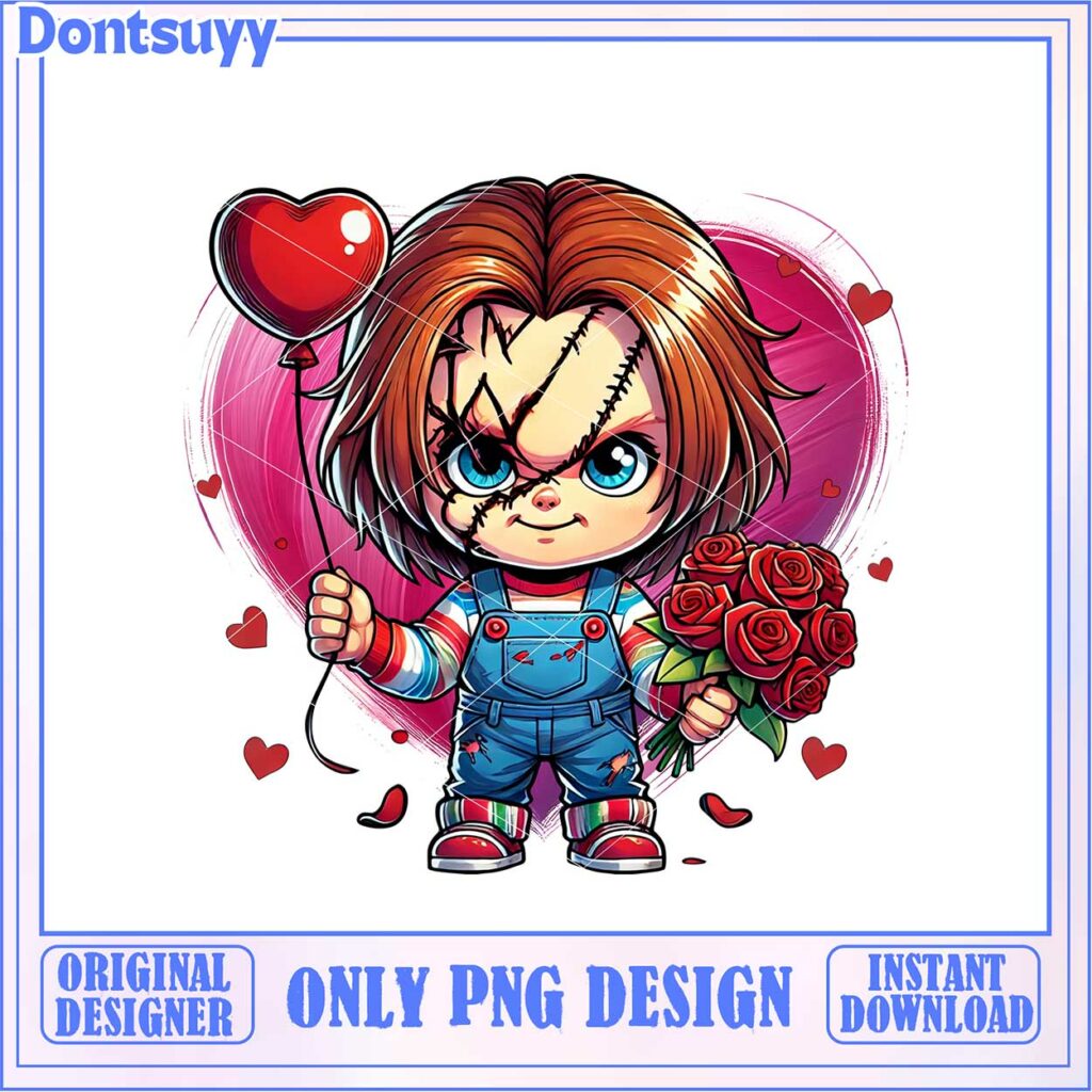 Adorable Chibi Chucky PNG Design for Instant Download - High-quality ...