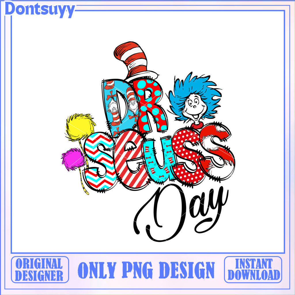Celebrate Dr. Seuss Day with Unique PNG Design - Instant Download ...