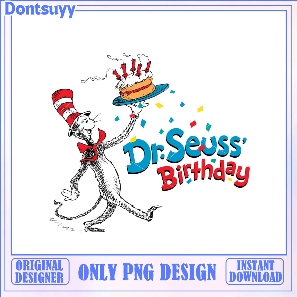 Celebrate Dr. Seuss' Birthday with Fun PNG Design Download - High ...