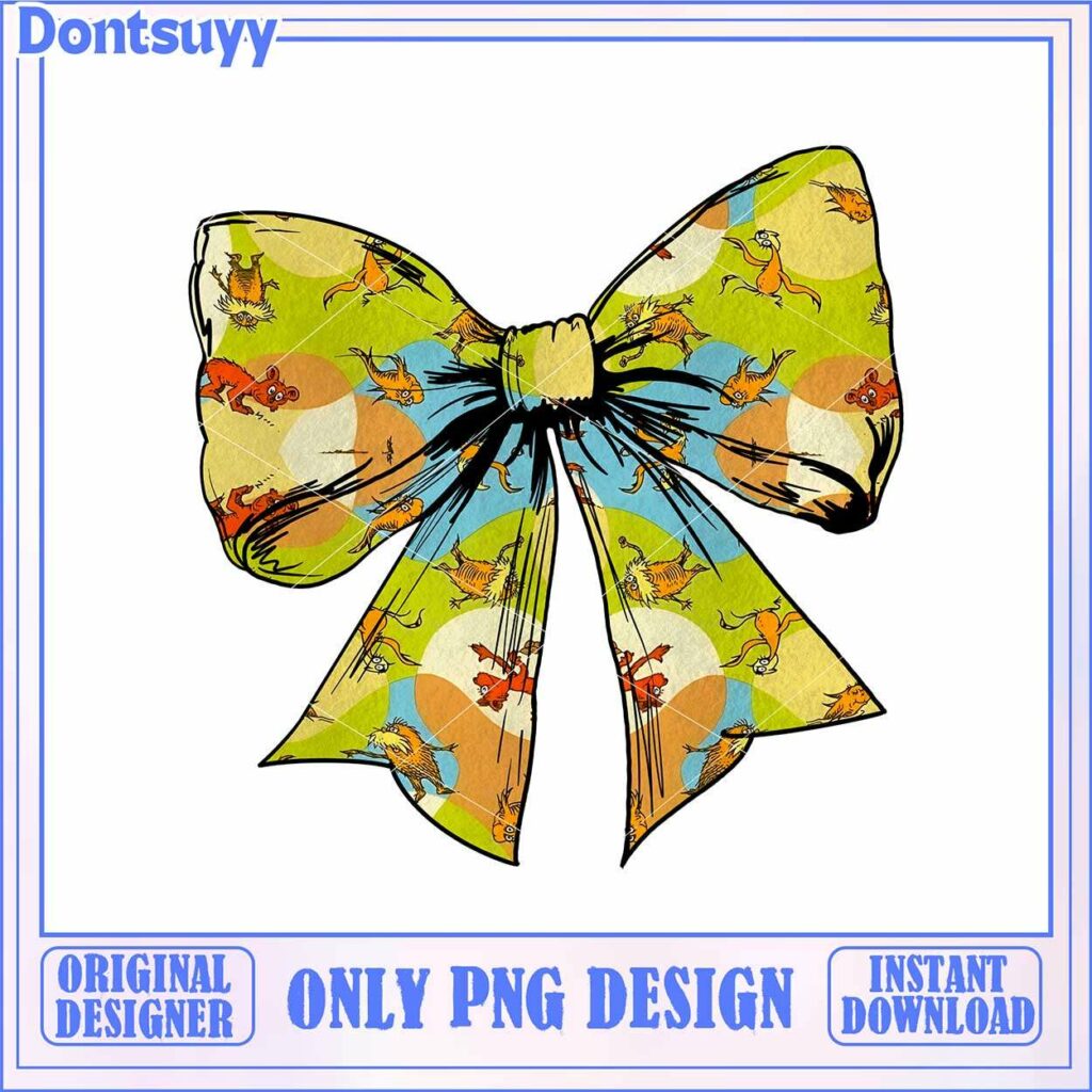 Colorful Animal Print Bow PNG Instant Digital Download Design - High ...