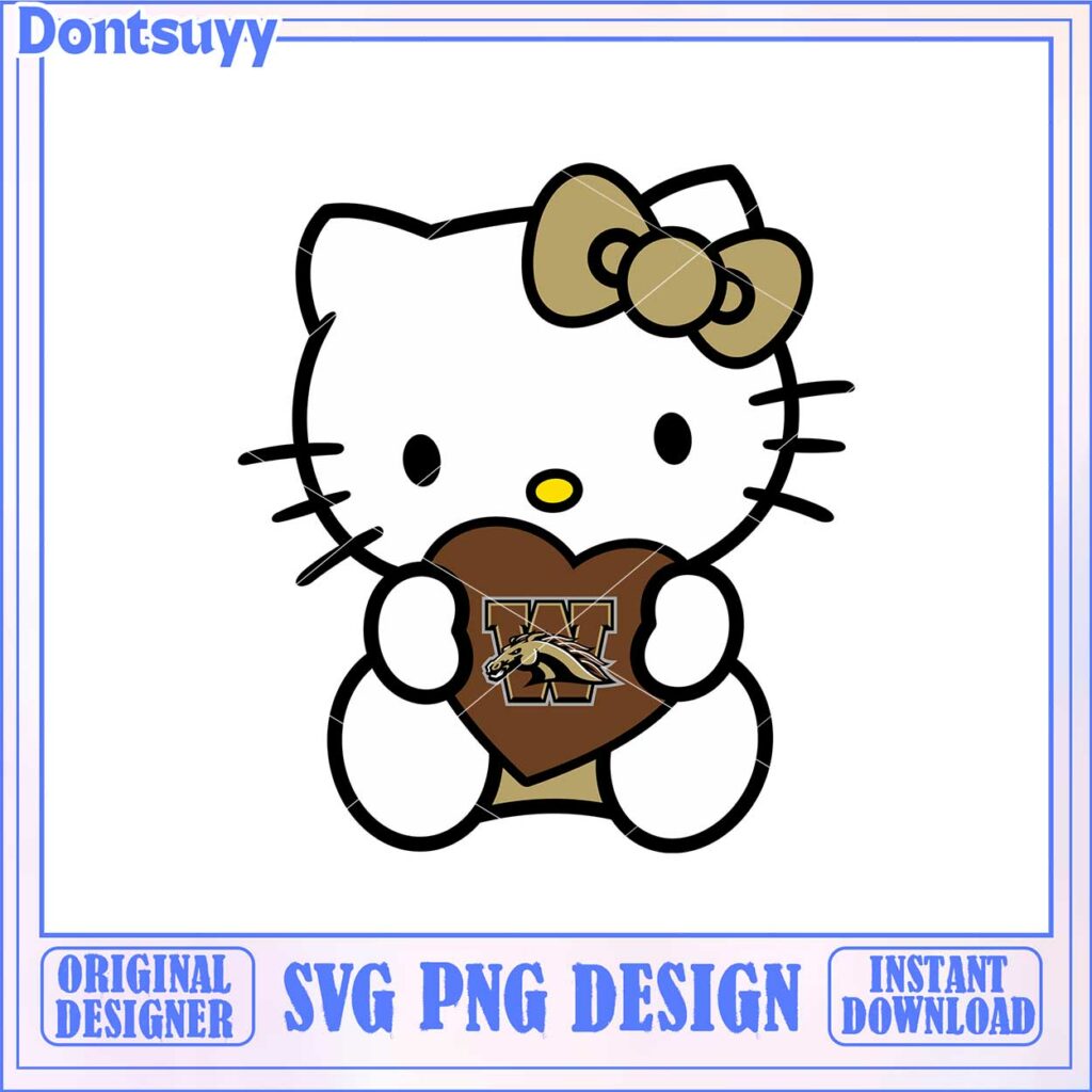 Hello Kitty Heart Graphic SVG Product for Instant Download - High ...