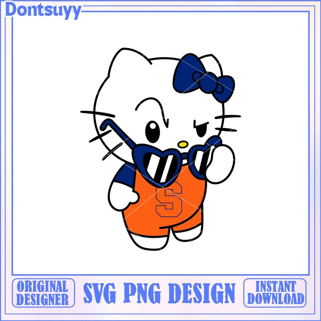 Hello Kitty Cool Sunglasses Orange Outfit SVG Downloadable Design ...