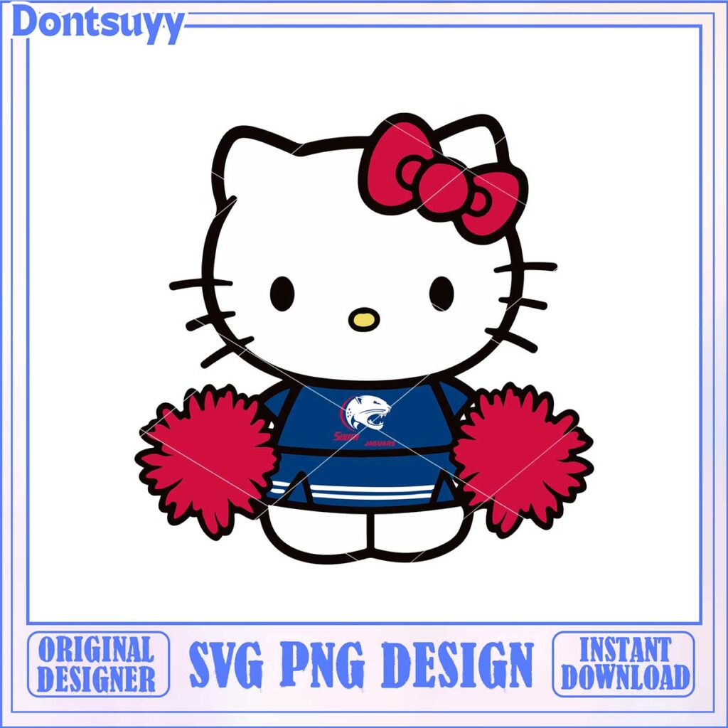 Hello Kitty Cheerleader SVG Graphic Instant Download Design - High ...
