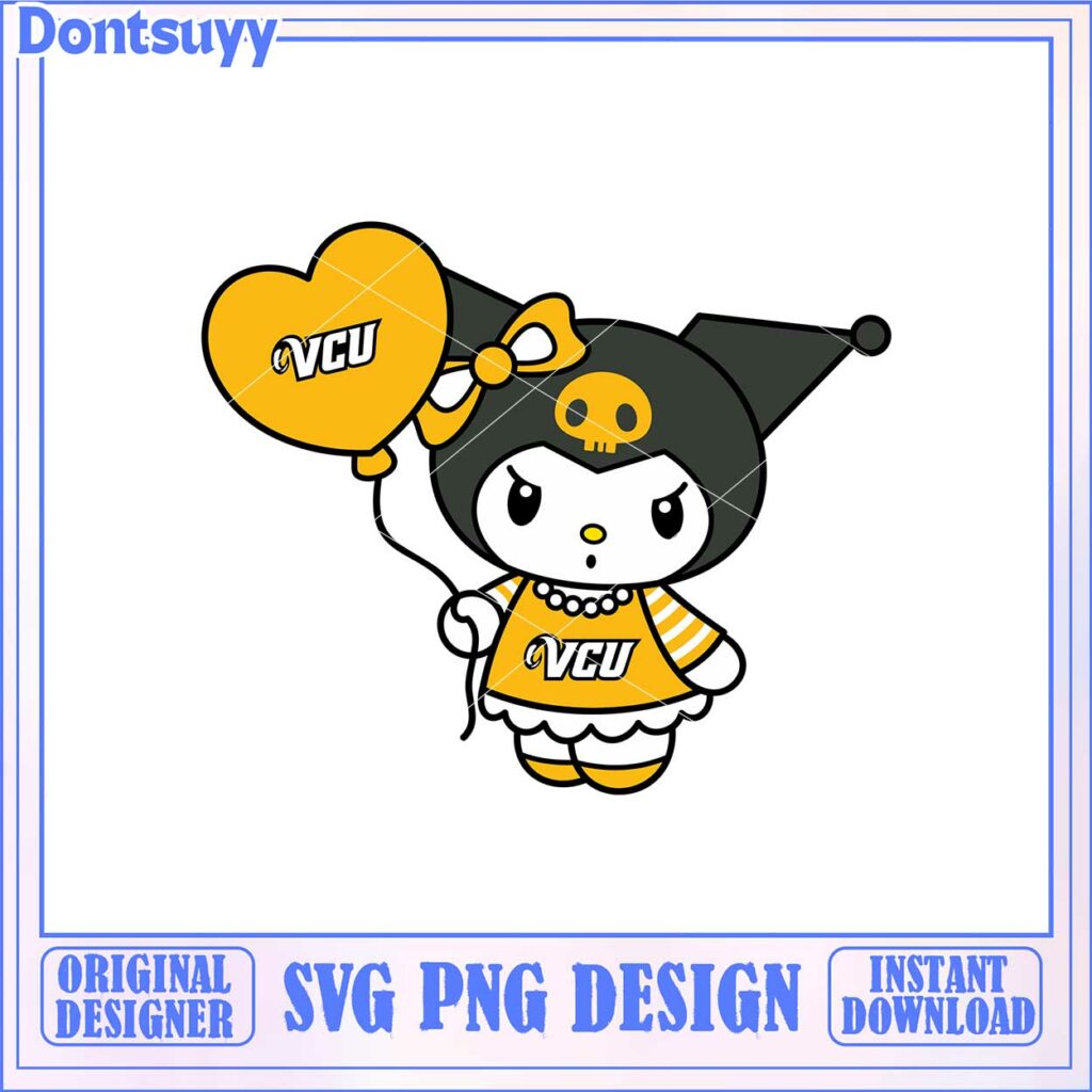 Cute VCU Character SVG File for Instant Download Decoration - High ...