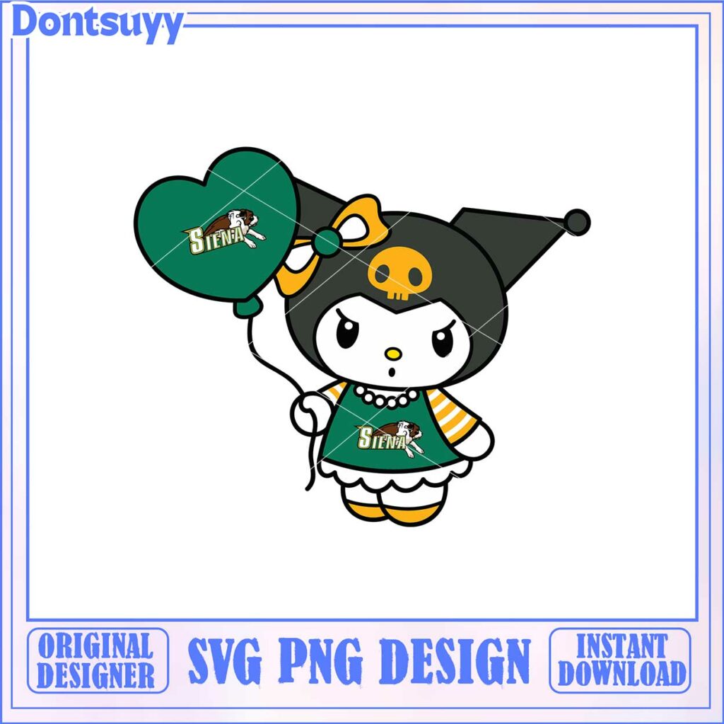 Cute SVG Character with Heart Balloon for Instant Download - High ...