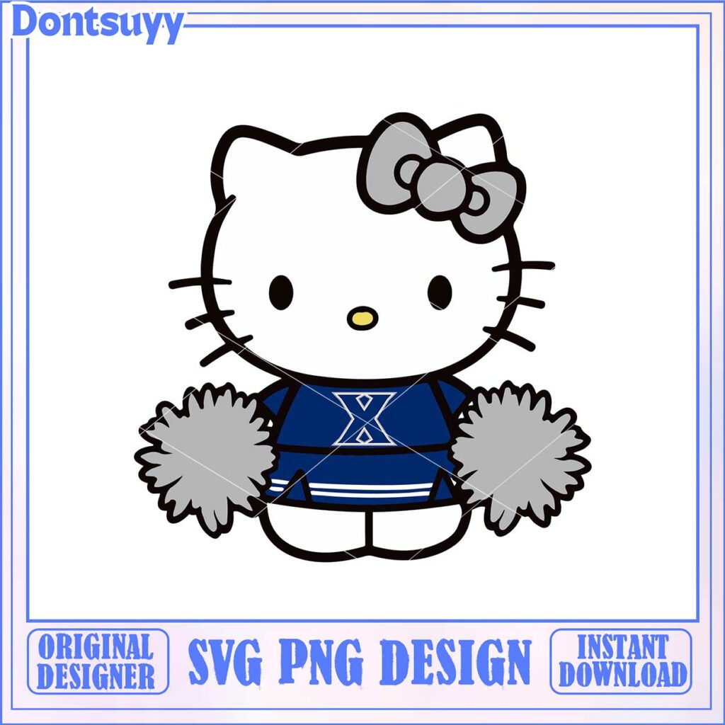 Cute Cheerleading Cat Character SVG Digital Download Design - High ...